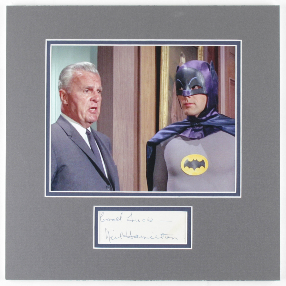 Neil Hamilton Signed 14x14 Custom Matted Cut Display Inscribed "Good ...