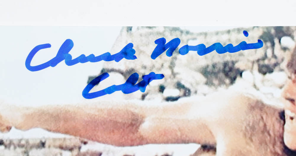 Chuck Norris Signed "Way Of The Dragon" 11x14 Photo Inscribed "Colt ...