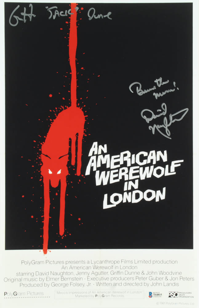 David Naughton & Griffin Dunne Signed "An American Werewolf in London ...