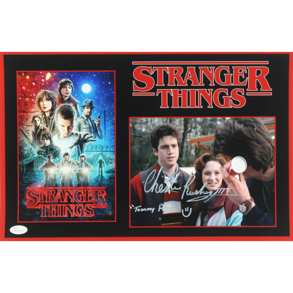 Chester Rushing Signed "Stranger Things" 11x17 Photo Inscribed "Tommy H ...