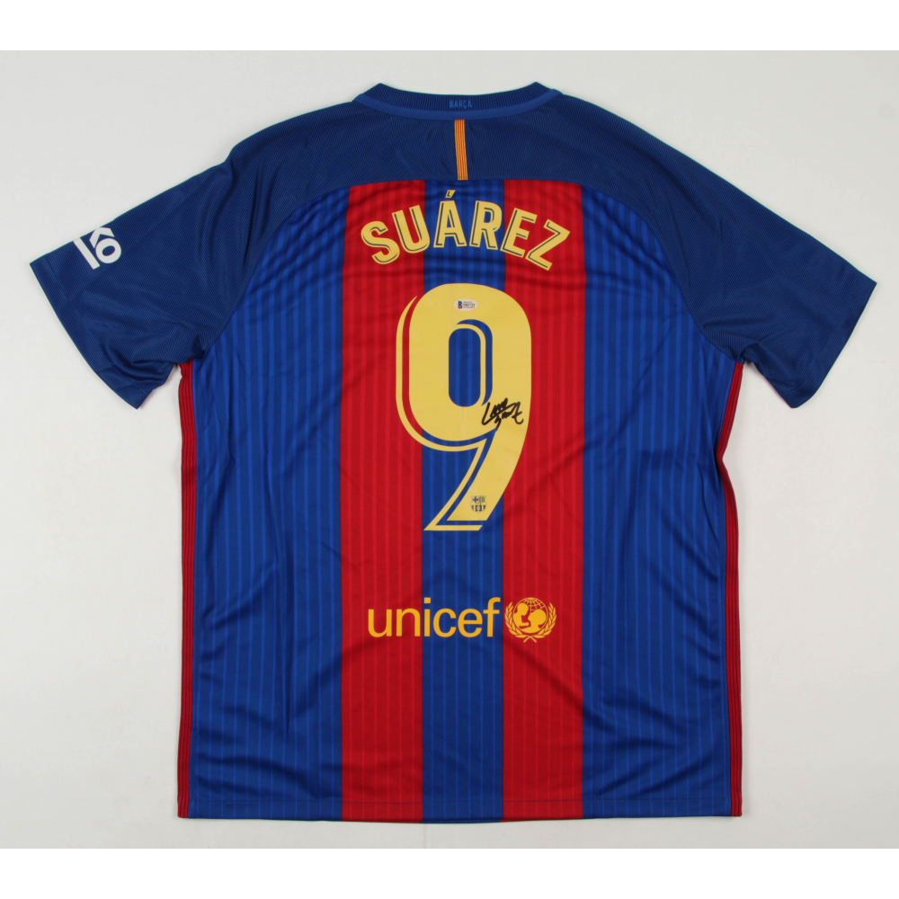Luis Suarez Signed FC Barcelona Jersey (Beckett COA) | Pristine Auction