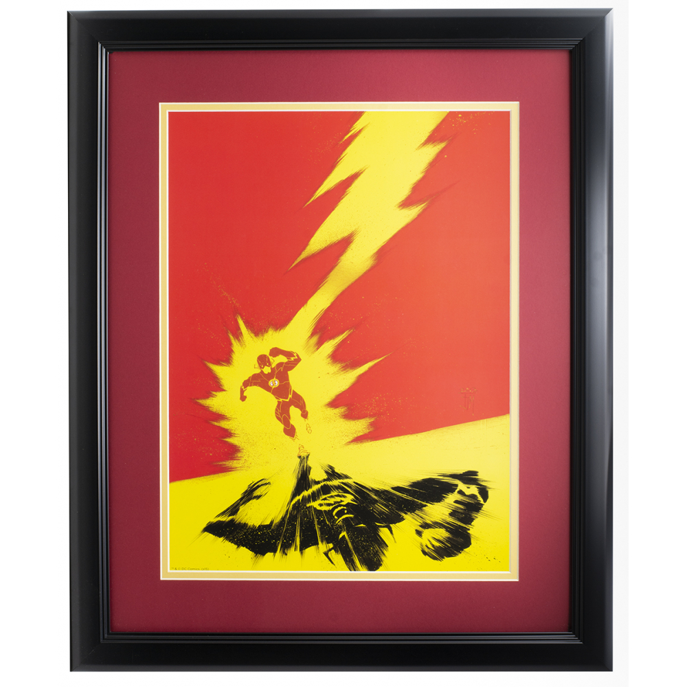 "The Flash" 16x23 Custom Framed Photo Display | Pristine Auction