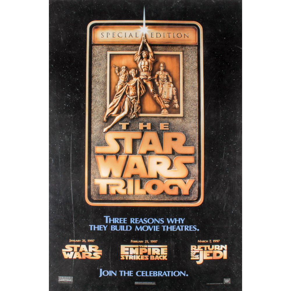 "Star Wars Trilogy" 20th Anniversary Special Edition 27x40 Movie Poster ...