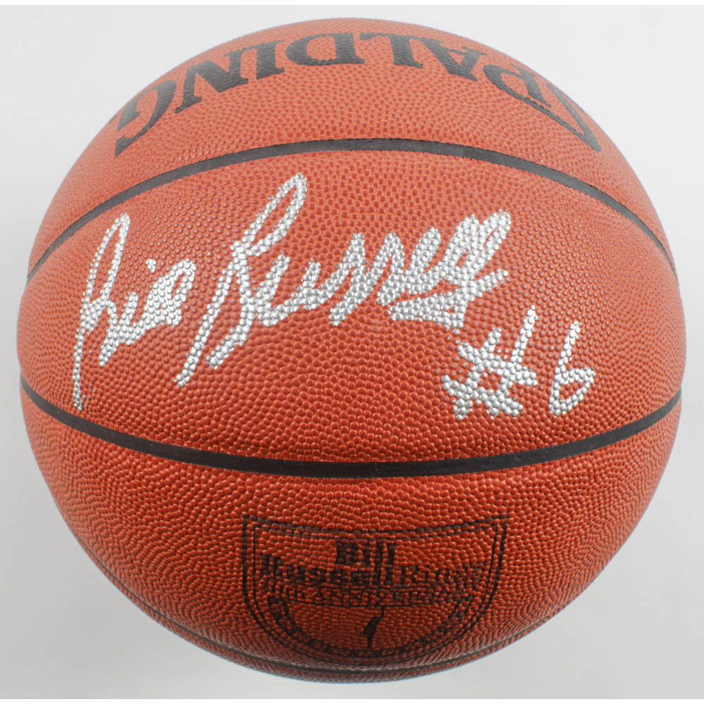 Bill Russell Signed Commemorative Official NBA Game Basketball (JSA COA ...