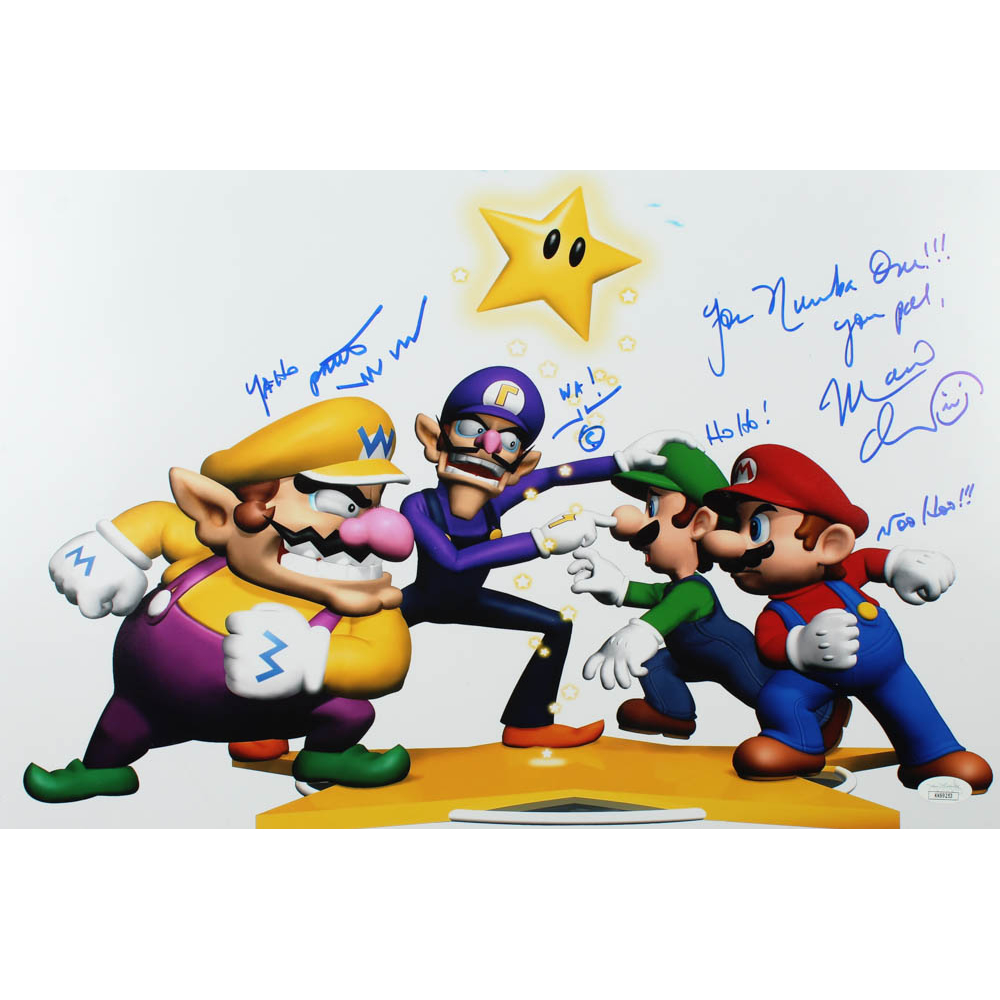 Charles Martinet Signed "Super Mario" 12x18 Photo With Multiple ...