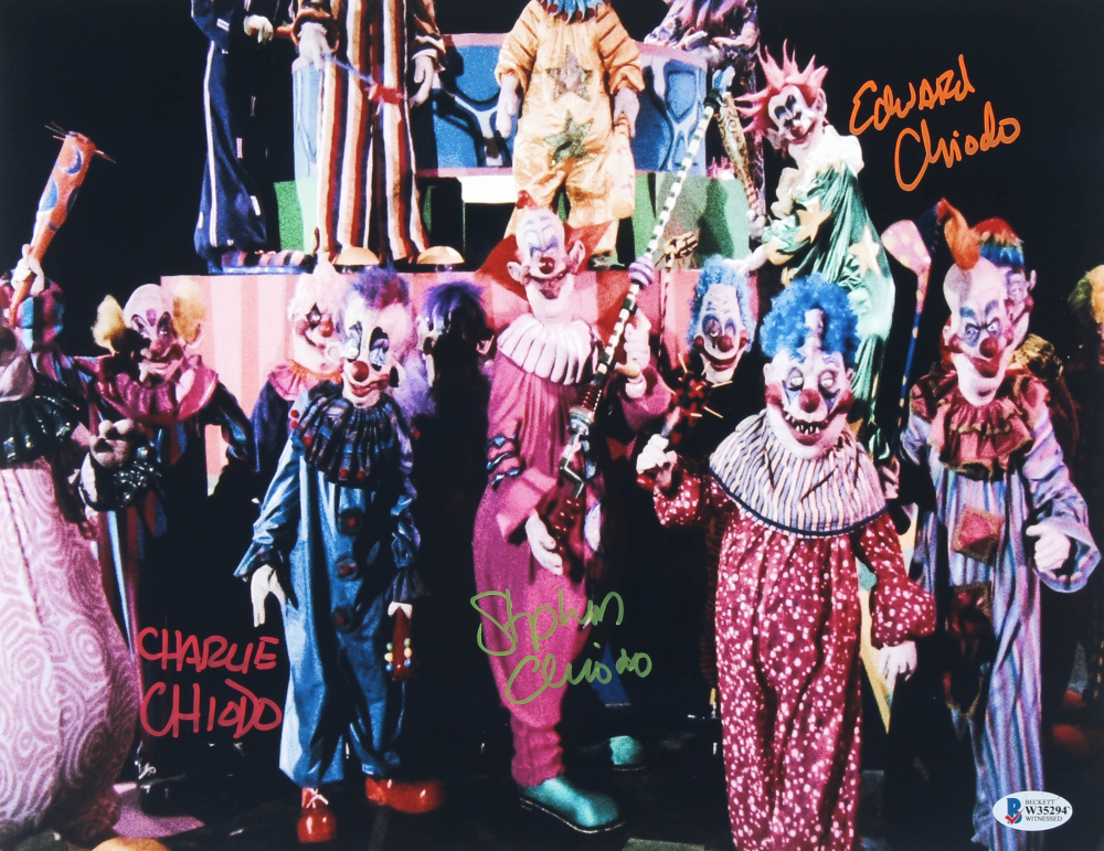 Stephen Chiodo, Charlie Chiodo, & Edward Chiodo Signed "Killer Klowns ...