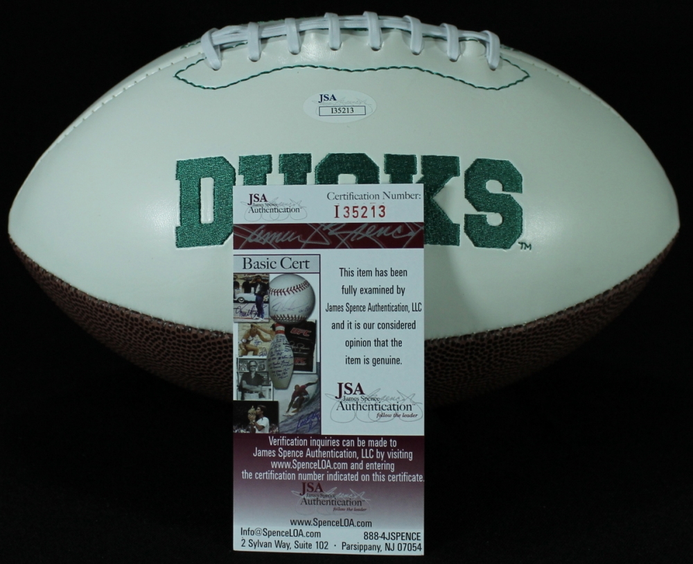 Kenjon Barner Signed Oregon Logo Football (JSA COA) | Pristine Auction