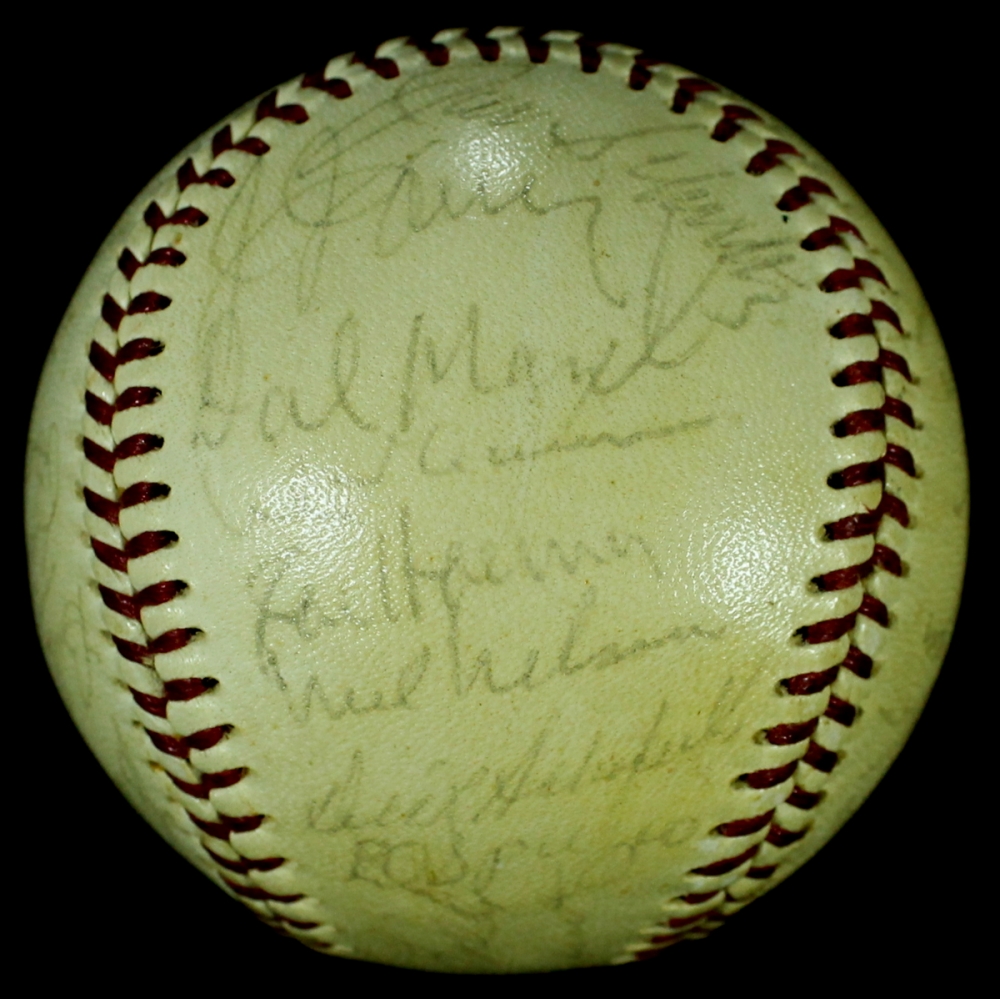 1967 Cardinals ONL Baseball Team-Signed by (28) with Roger Maris, Curt ...