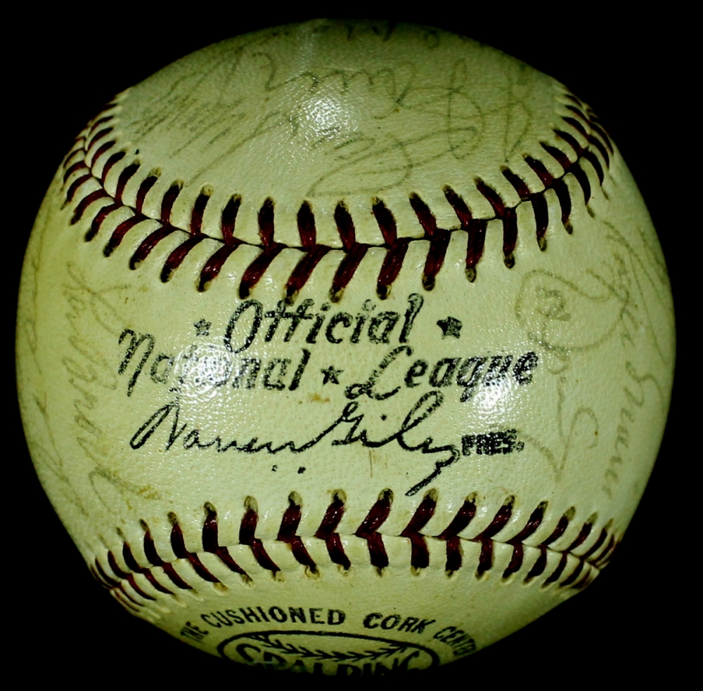 1967 Cardinals ONL Baseball Team-Signed by (28) with Roger Maris, Curt ...