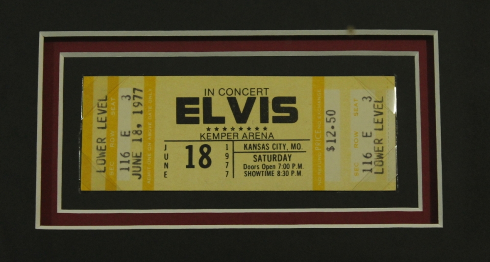 Elvis Presley Signed MGM Inc Contract In Custom 24x32 Shadow Box With ...