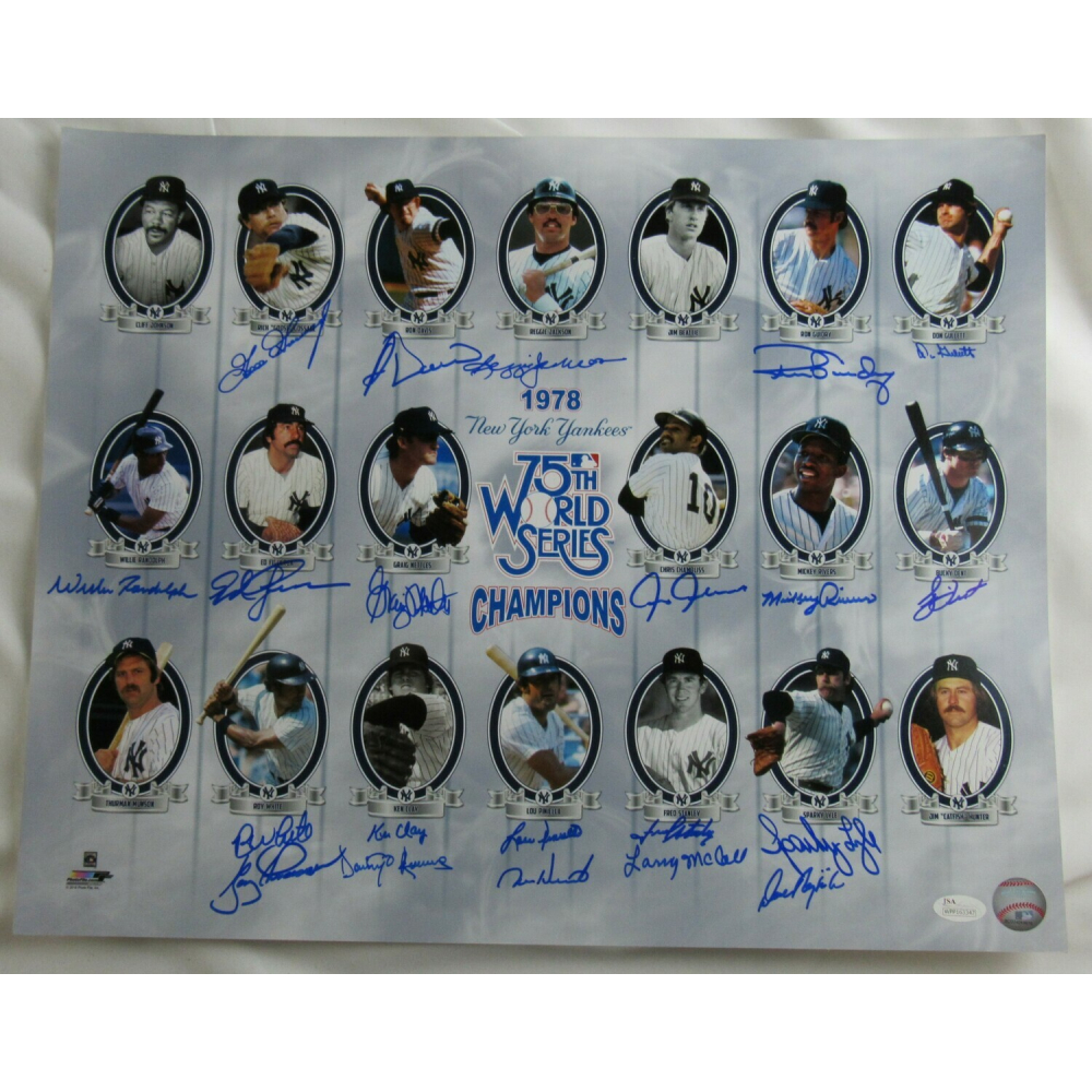 1978 Yankees 16x20 Photo Team-Signed by (21) with Reggie Jackson, Goose ...