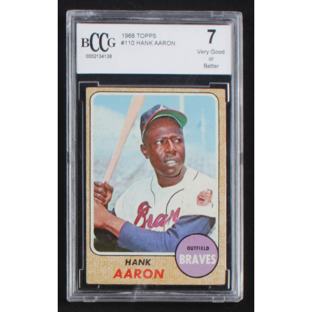 Hank Aaron 1968 Topps #110 (BCCG 7) | Pristine Auction