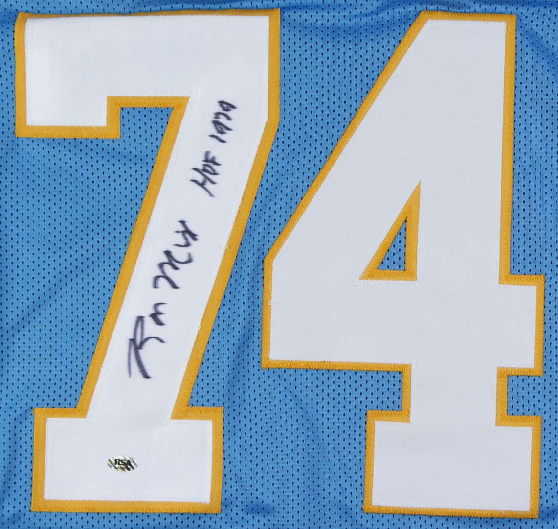 Ron Mix Signed Jersey Inscribed "HOF 1979" (RSA Hologram) | Pristine ...