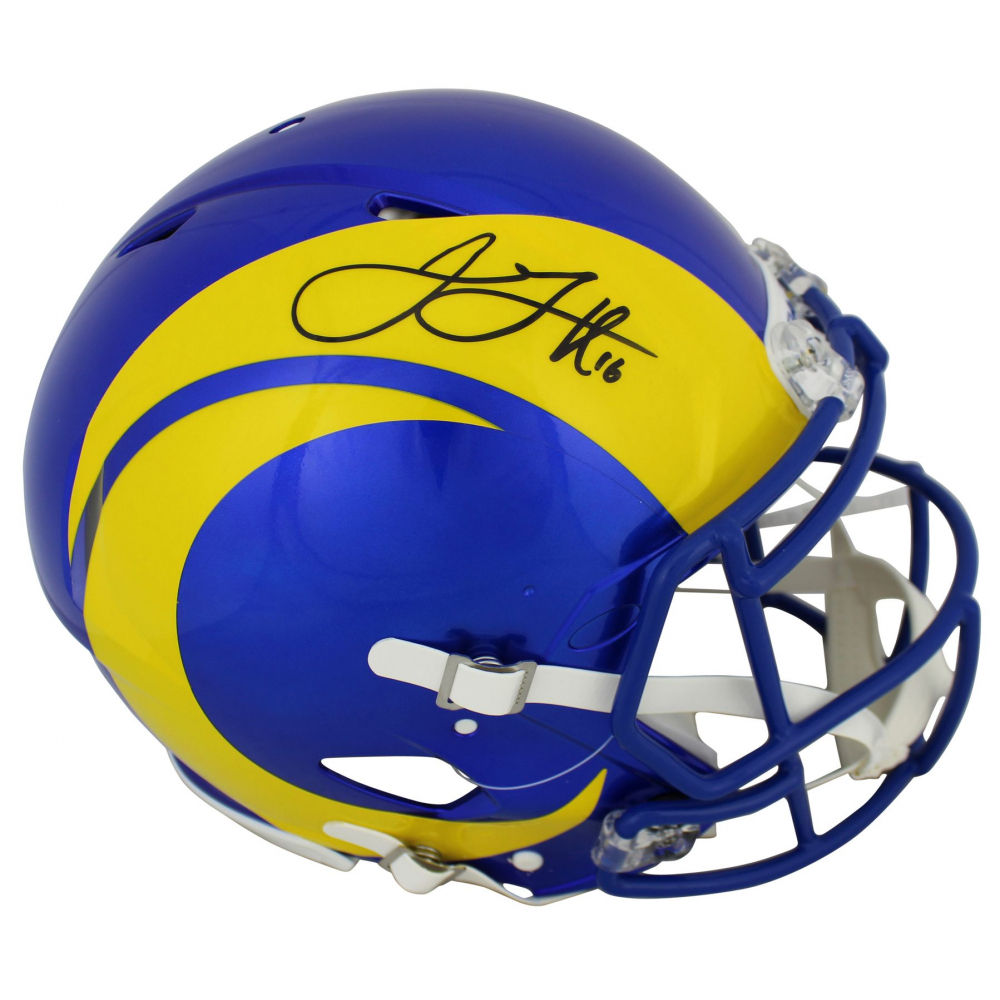 Jared Goff Signed Rams Full-Size Authentic On-Field Speed Helmet ...