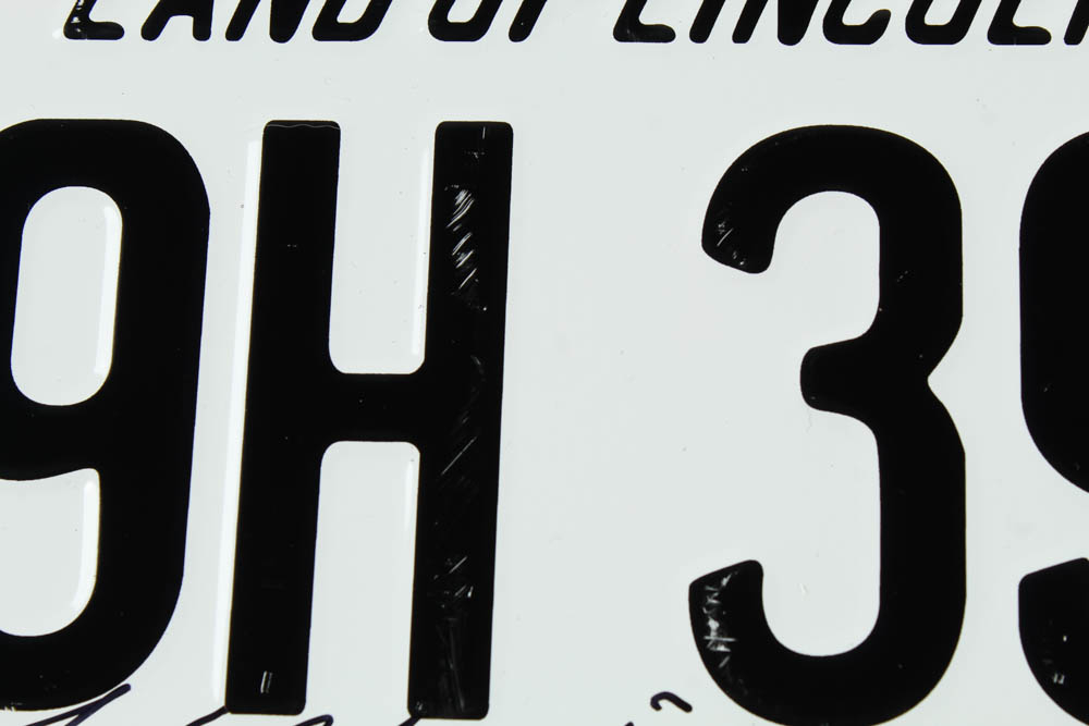 Tony Moran Signed "Halloween" Illinois License Plate Inscribed "Michael ...