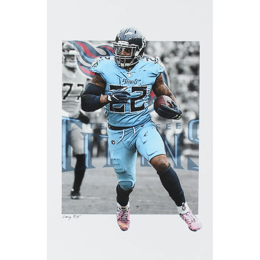 Derrick Henry - Titans - Jeff Lang 11x17 Signed Limited Edition Art ...