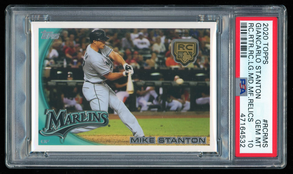 Giancarlo Stanton 2020 Topps Rookie Card Retrospective RC Logo ...