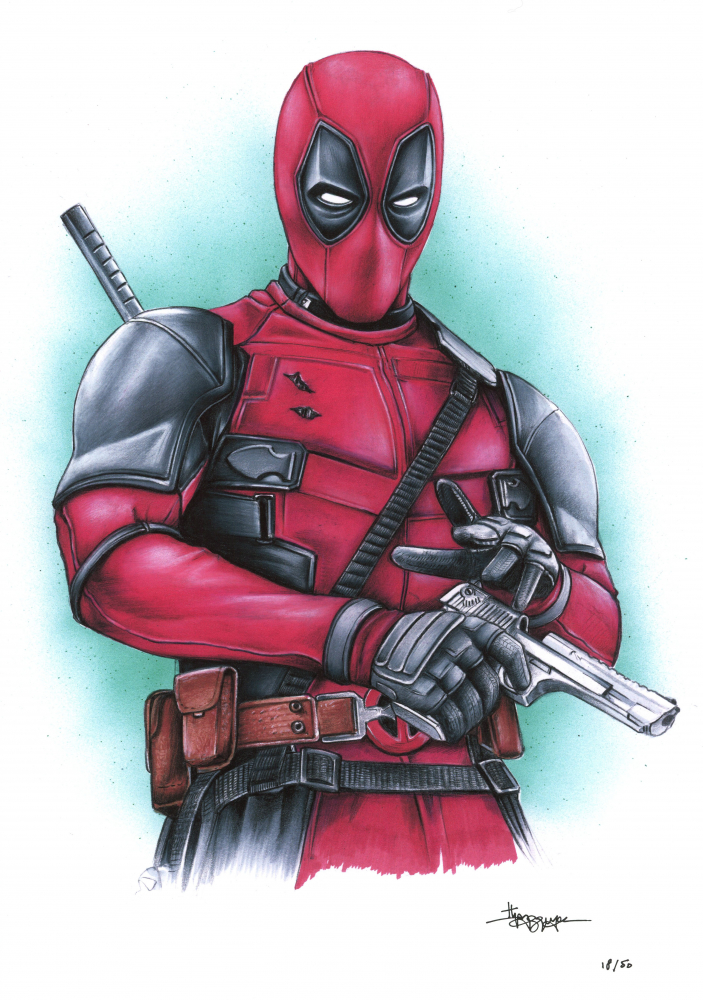 Thang Nguyen Deadpool Marvel Comics 8x12 Signed Limited Edition Thang Nguyen Deadpool Marvel Comics 8x12 Signed Limited Edition