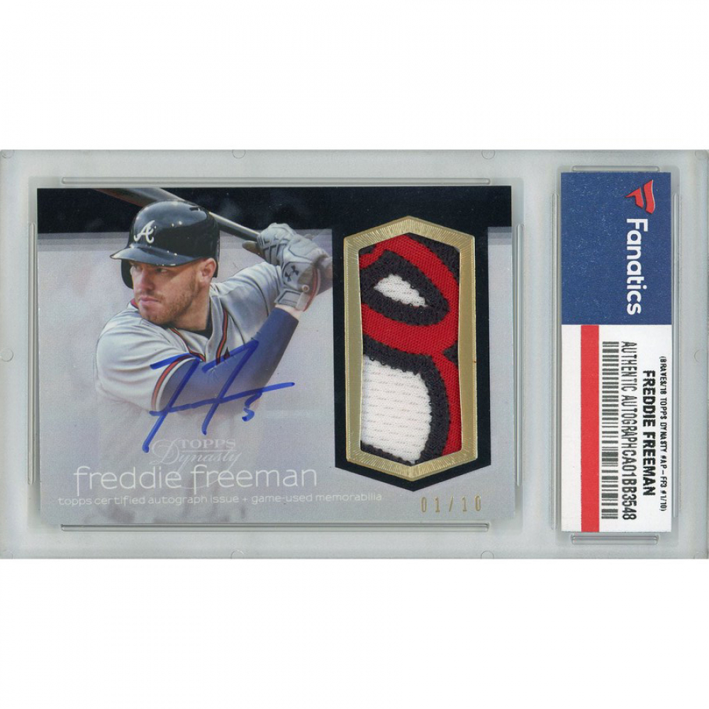 Freddie Freeman 2018 Topps Dynasty Autograph Patches #APFF3 #01/10 ...