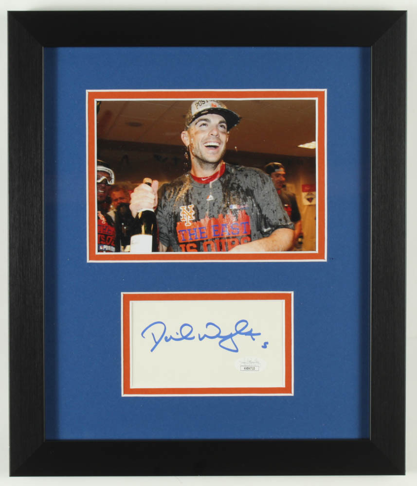 David Wright Signed Mets 12x14 Custom Framed Cut Card Display (JSA COA ...