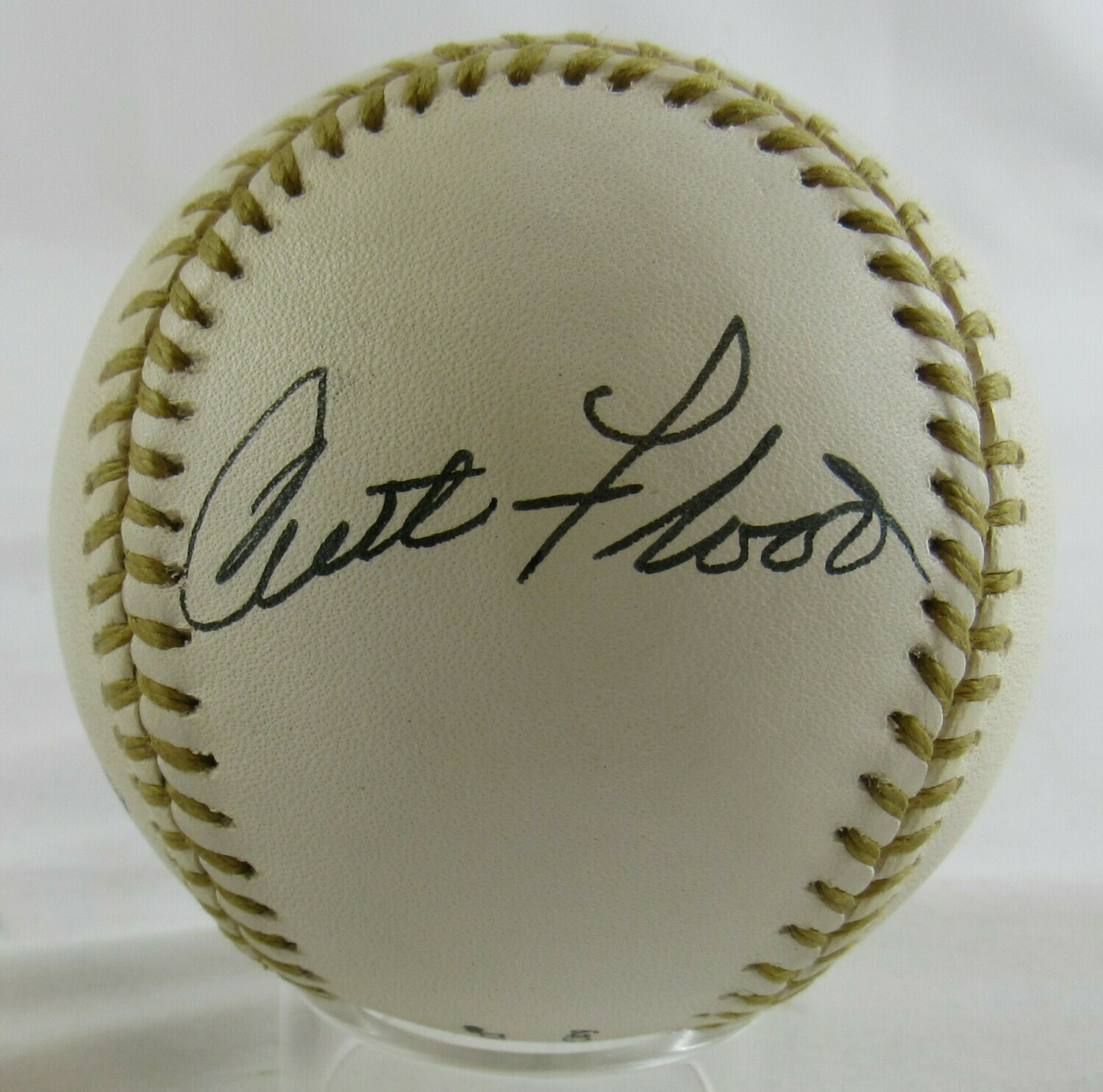 Curt Flood Signed Gold Glove Award Baseball (JSA LOA) | Pristine Auction