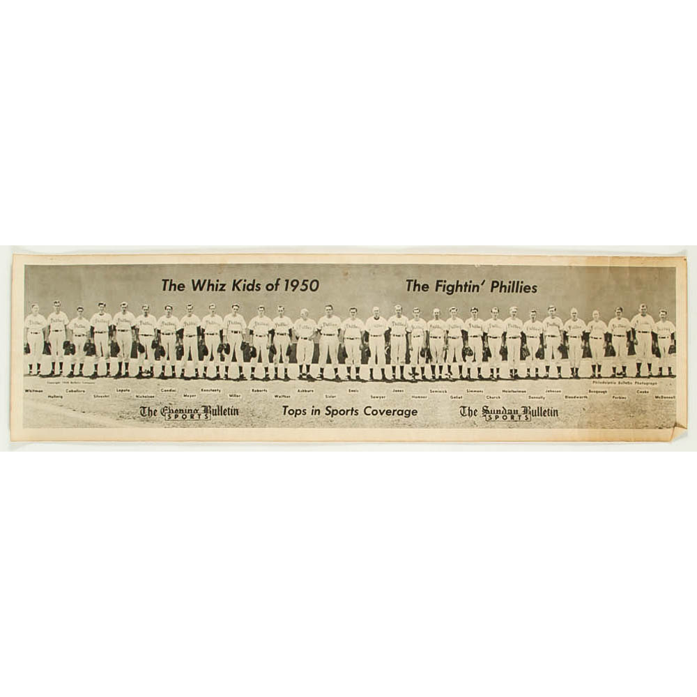 Vintage 1950's Phillies 10x36 Panorama Photo | Pristine Auction