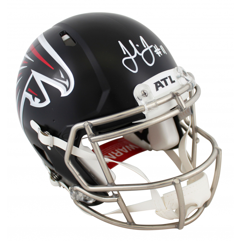 Julio Jones Signed Falcons Full-Size Authentic On-Field Speed Helmet ...