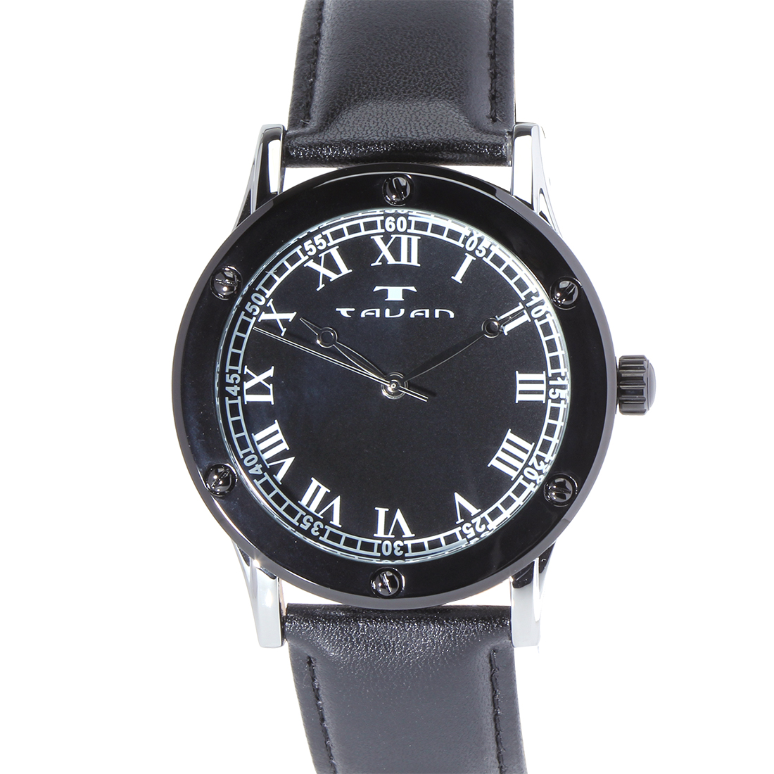 Tavan Sophisticate Silver and Black Men's Watch | Pristine Auction