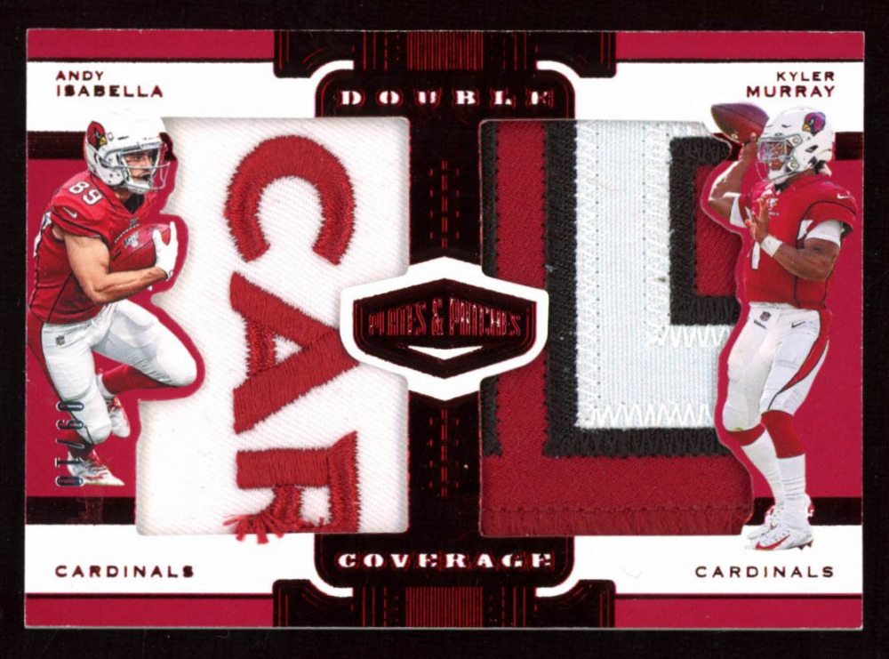 Andy Isabella 2019 Plates & Patches #FC27 Full Coverage Relics - Gold ...