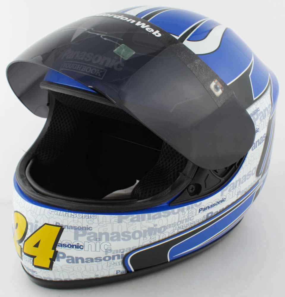 Jeff Gordon Signed NASCAR Panasonic Special Edition Full-Size Helmet ...