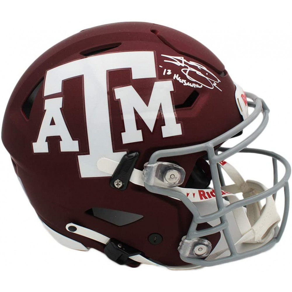Johnny Manziel Signed Texas A&M Aggies Authentic On-Field Full-Size ...