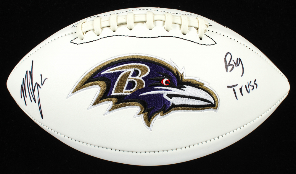 Marquise Brown Signed Ravens Logo Football Inscribed "Big Truss" (JSA ...