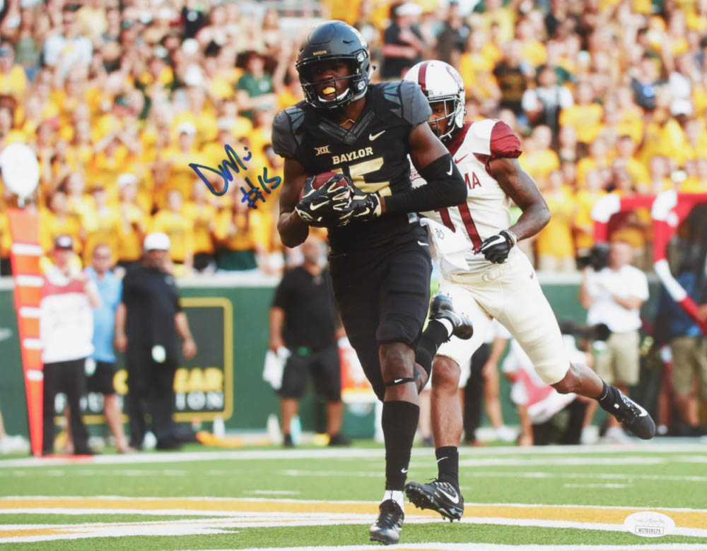 Denzel Mims Signed Baylor Bears 12.5x14.5 Photo (JSA COA) | Pristine ...