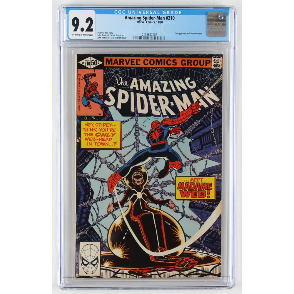 1980 "The Amazing Spider-Man" Issue #210 Marvel Comic Book (CGC 9.2 ...