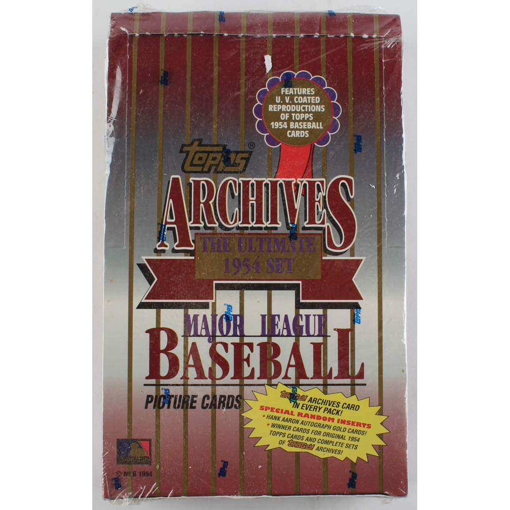 1994 Topps Archives RePrint 1954 Hobby Box of (256) Baseball Cards ...