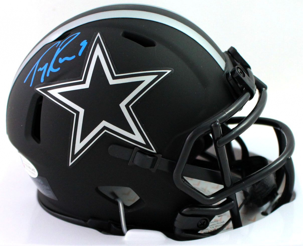 Tony Romo Signed Cowboys Eclipse Alternate Speed Mini-Helmet (Beckett ...