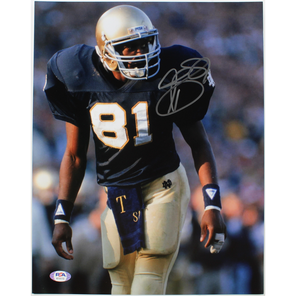 Tim Brown Signed Notre Dame Fighting Irish 11x14 Photo (PSA Hologram ...