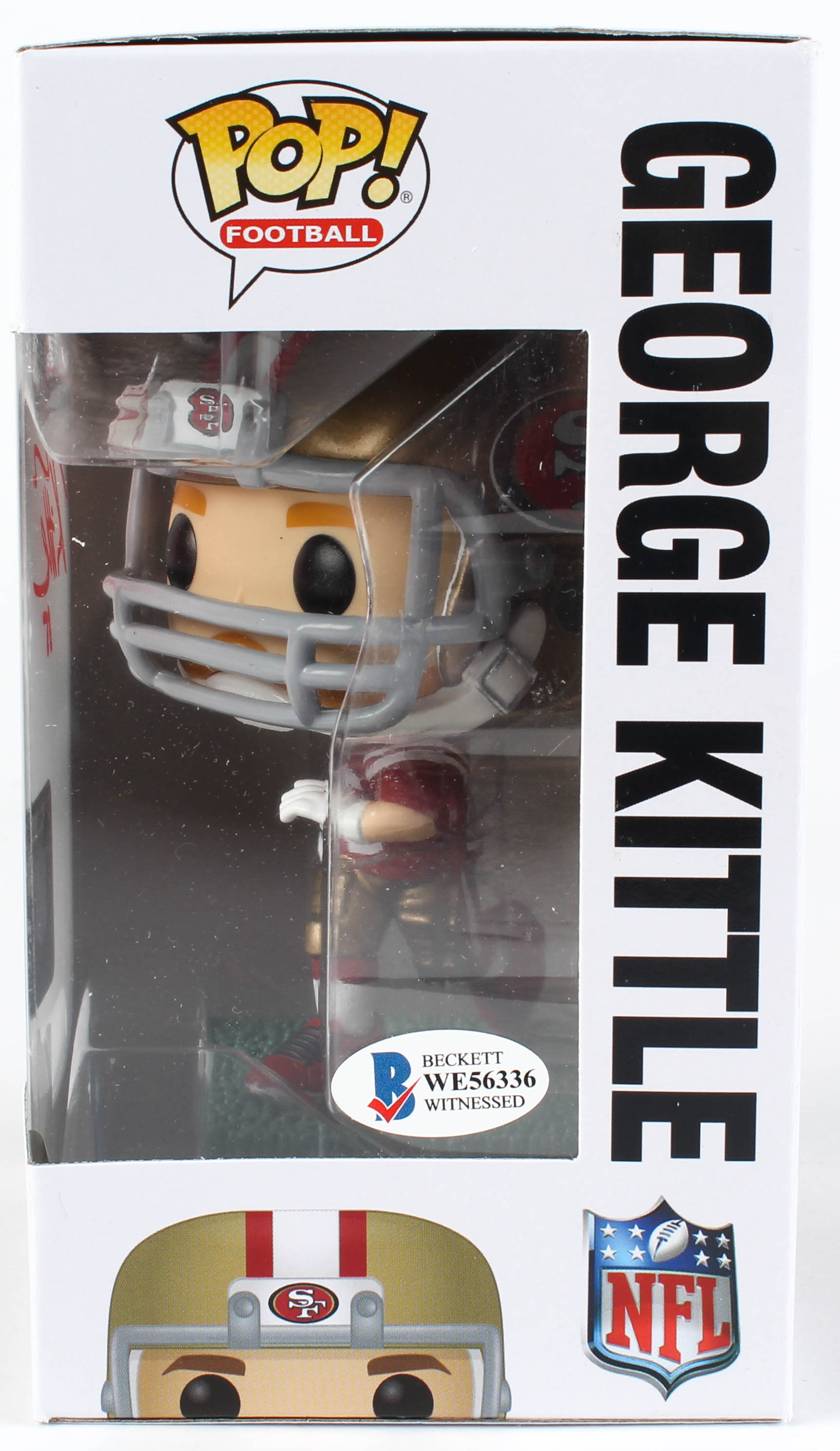 George Kittle Signed 49ers #144 Funko Pop! Vinyl Figure (Beckett COA ...