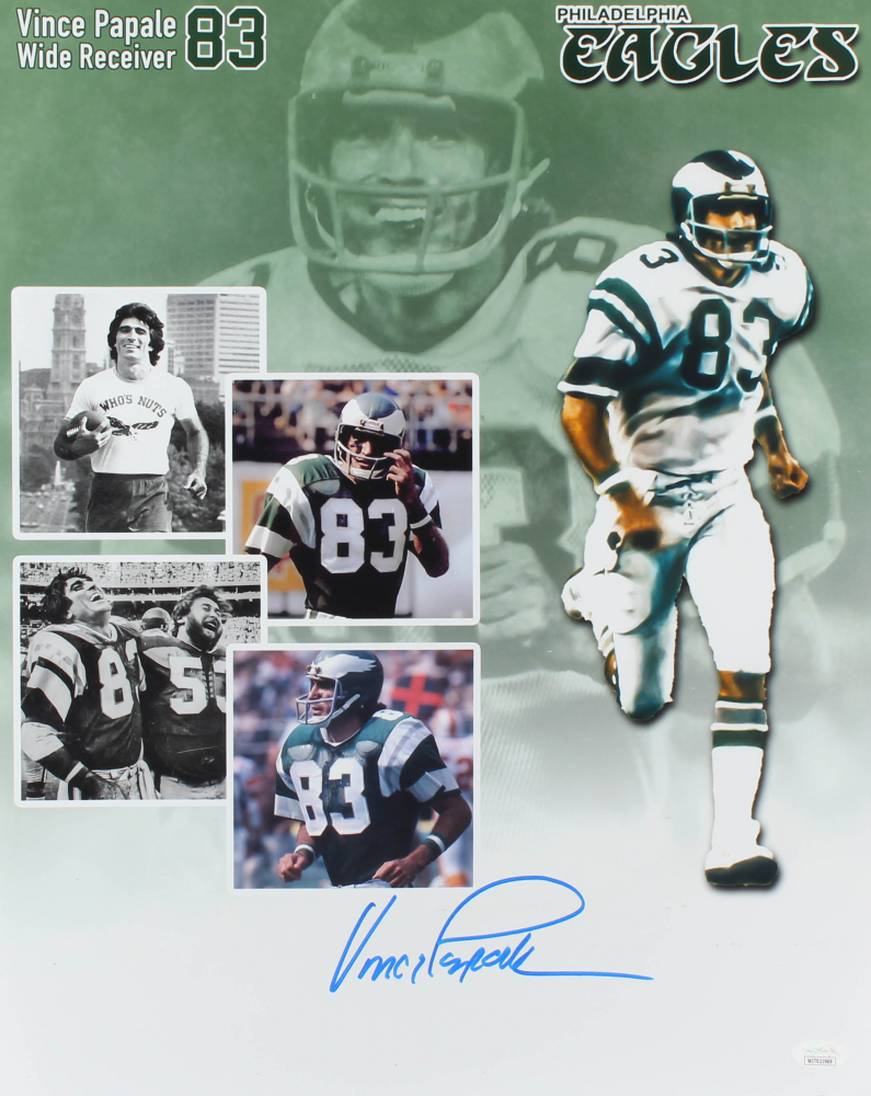 Vince Papale Signed Eagles 16x20 Photo (JSA COA) | Pristine Auction