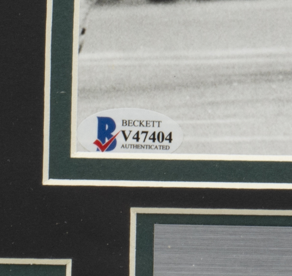 Herm Edwards Signed Eagles 11x14 Custom Framed Photo Display Inscribed ...