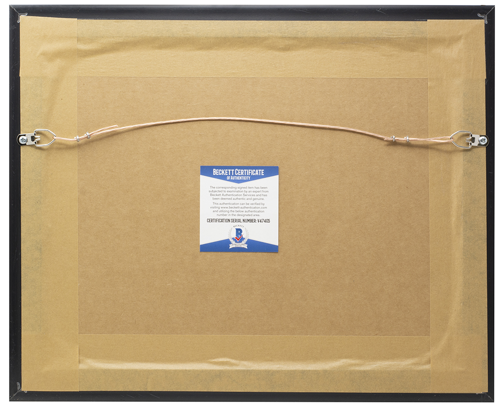 Herm Edwards Signed Eagles 11x14 Custom Framed Photo Display (Beckett ...