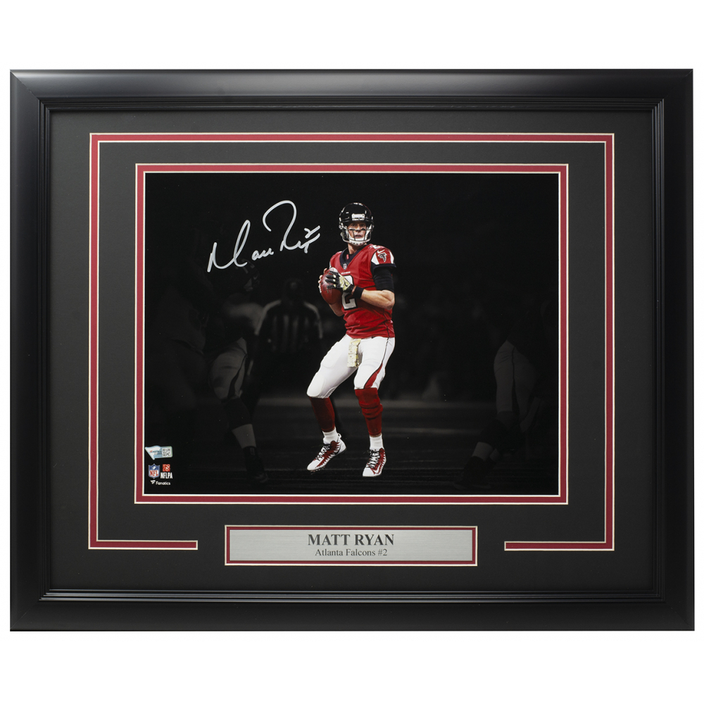 Matt Ryan Signed Falcons Custom Framed Photo Display (Fanatics ...