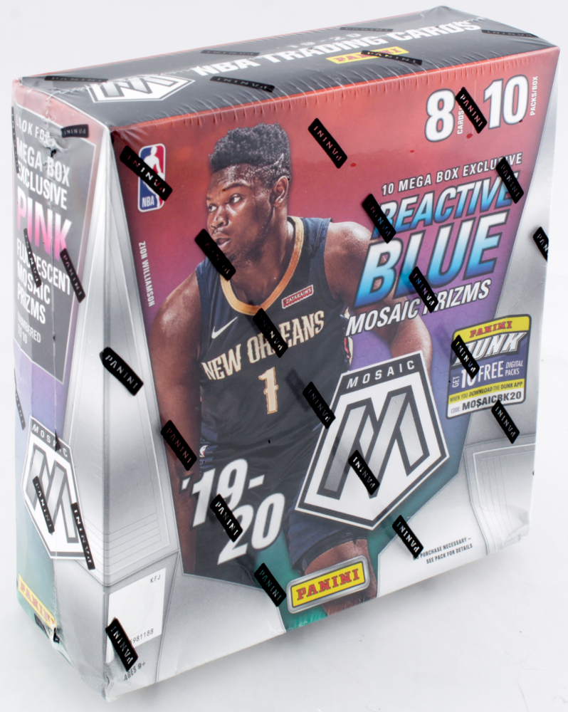 2019-20 Panini Mosaic Basketball Mega Box of (80) Cards | Pristine Auction