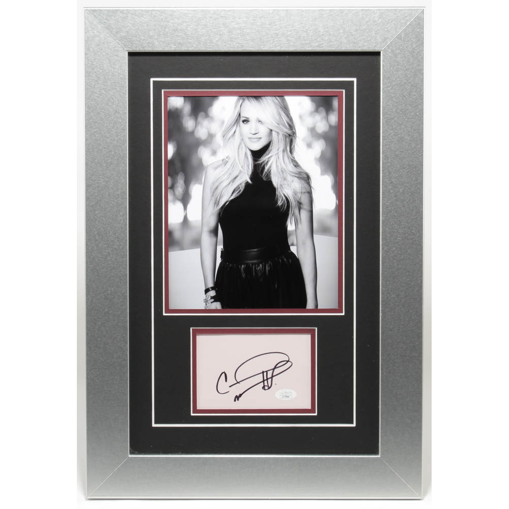 Carrie Underwood Signed 15x22 Custom Framed Cut Display (JSA COA ...