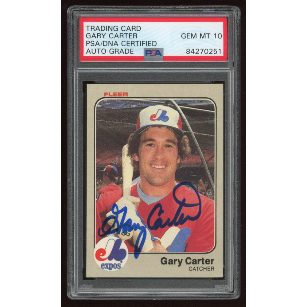 Gary Carter Signed 1983 Fleer #278 (PSA Encapsulated) | Pristine Auction