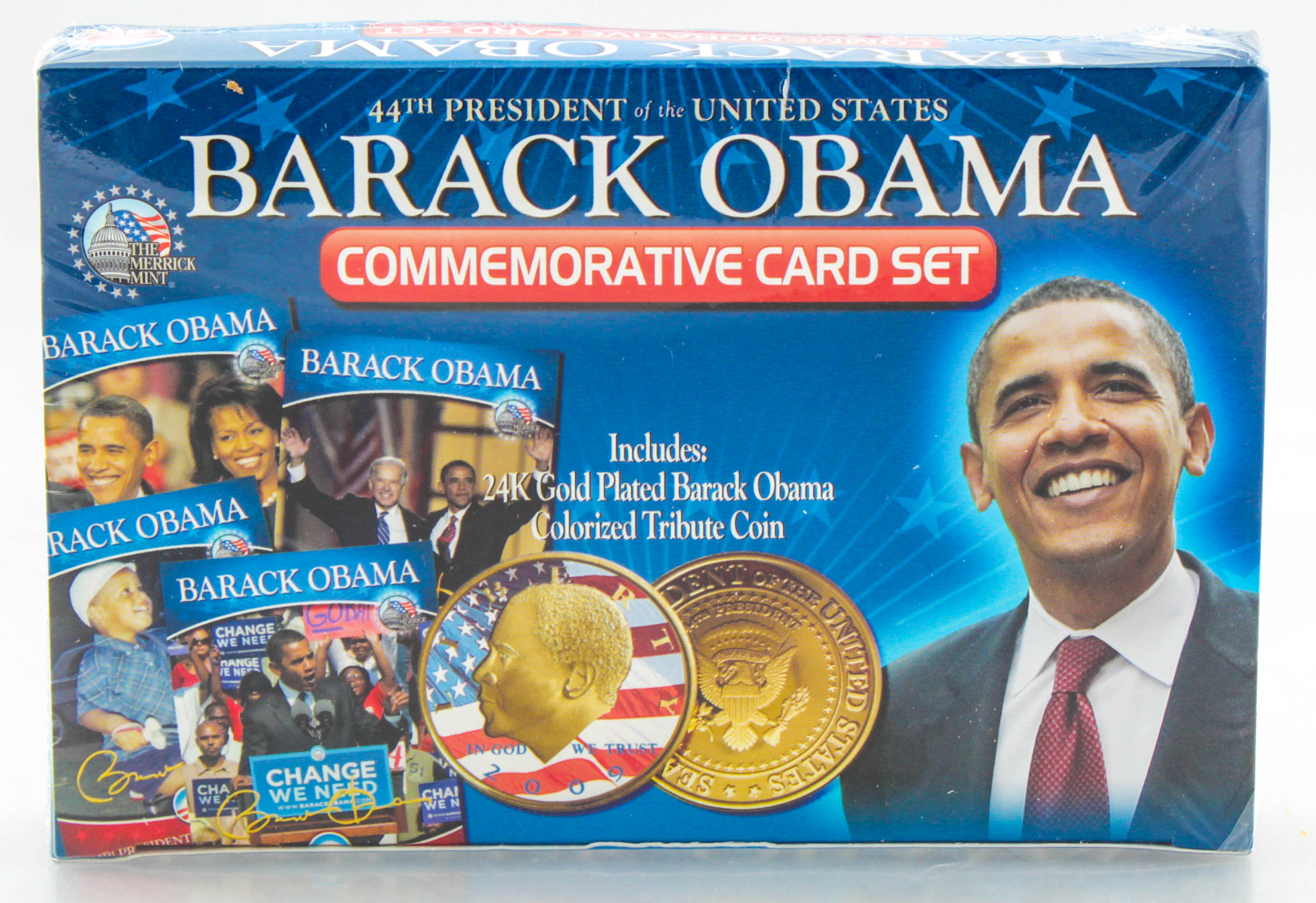 Merrick Mint Barack Obama Trading Card Set of (44) Cards With ...