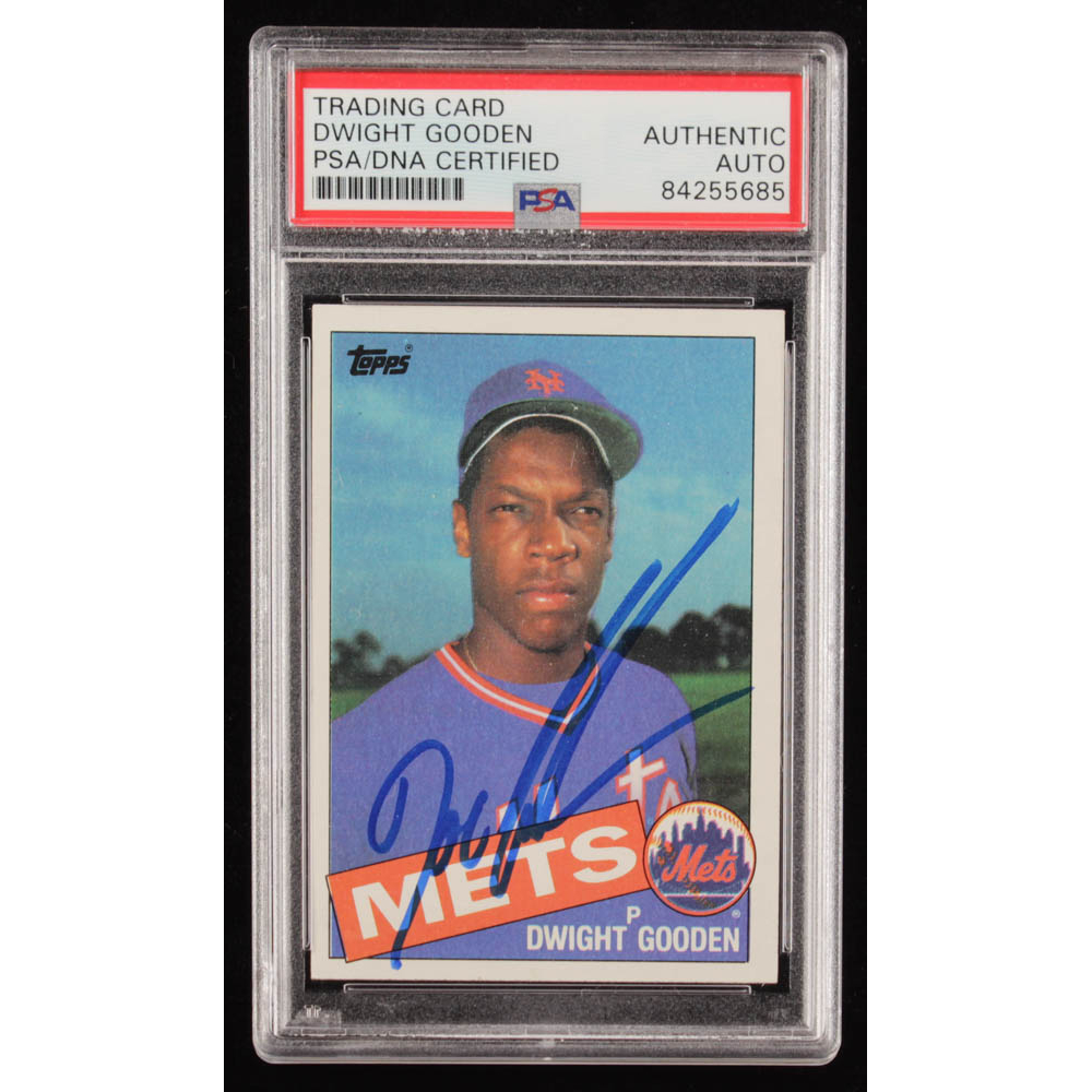 Dwight "Doc" Gooden Signed 1985 Topps #620 RC (PSA Encapsulated ...