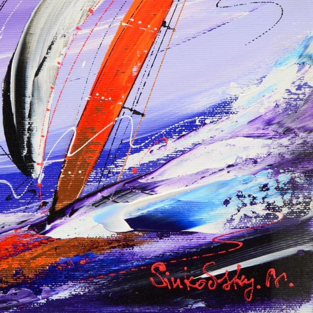 Natalia Sinkovsky Signed 9x9 Original Acrylic Painting on Canvas ...