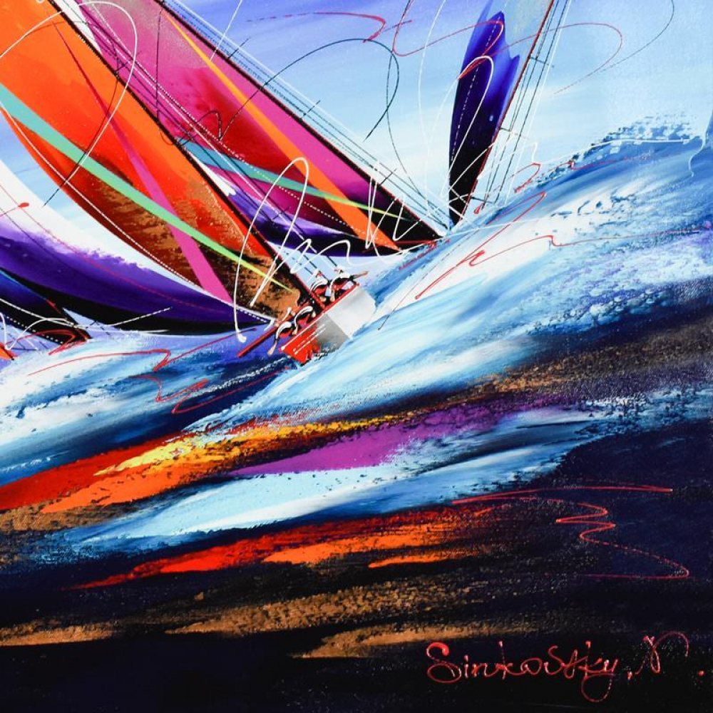 Natalia Sinkovsky Signed 20x24 Original Acrylic Painting on Canvas ...