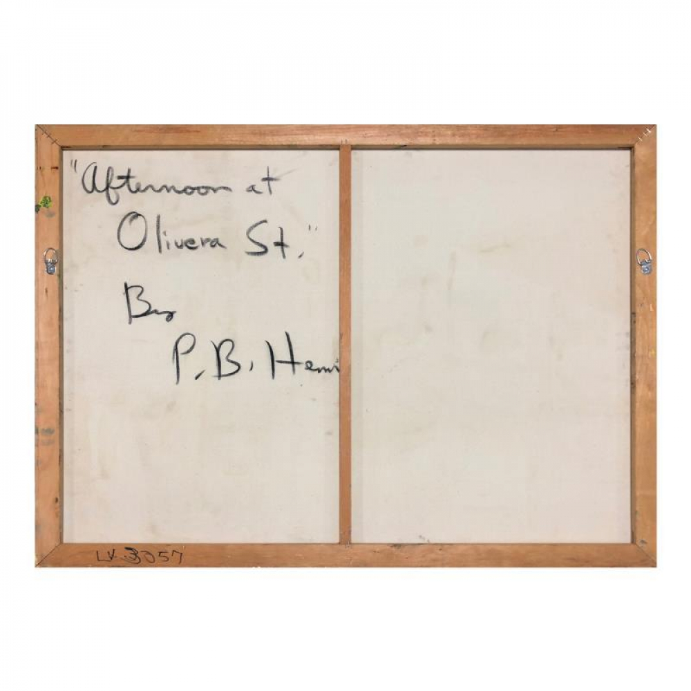 Paul Blaine Henrie Signed "Afternoon on Olivera St" 30x40 Original ...